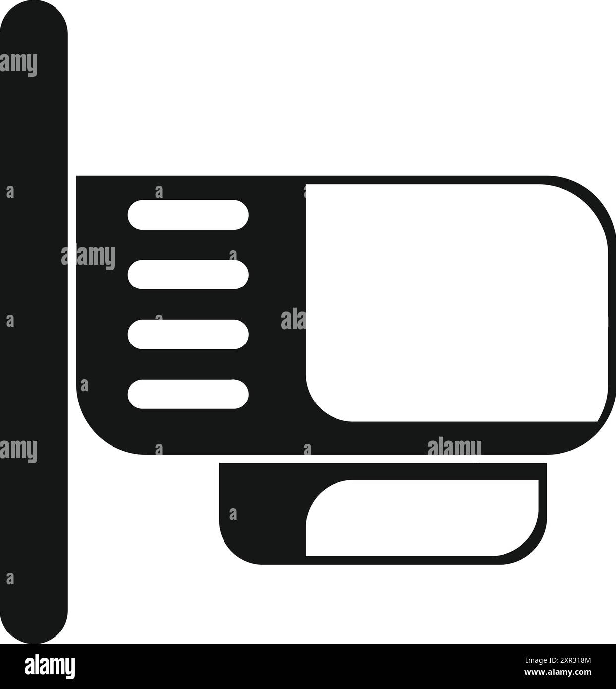 Electronic device with buttons and a screen displaying important ...