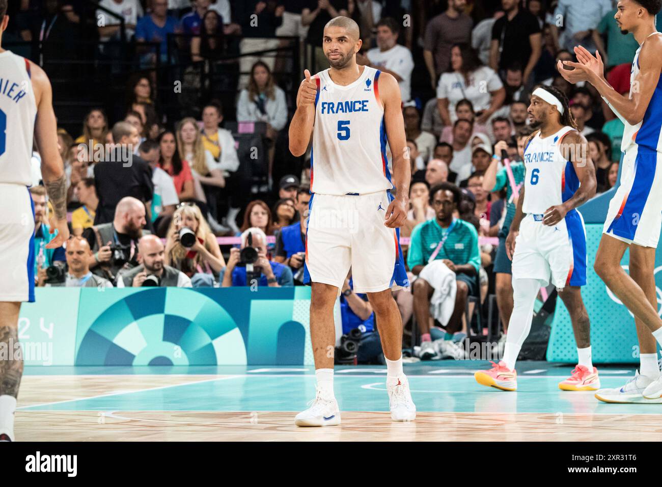 Nicolas Batum ( 5 - France), Basketball, Men's Semifinal during the ...