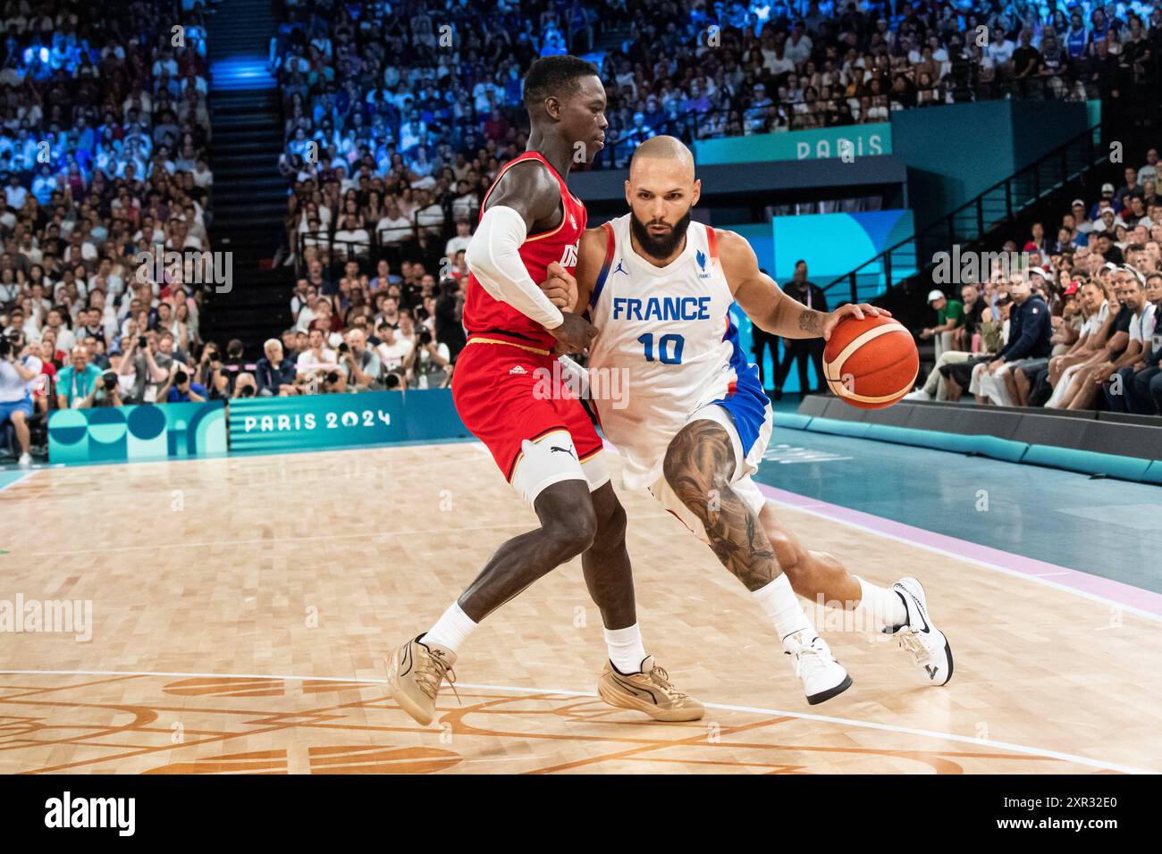 Evan Fournier ( 10 - France) and Dennis Schroder ( 17 - Germany ...