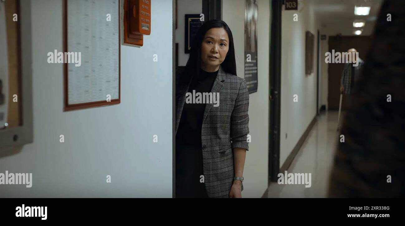 USA. Hong Chau in The Instigators ©Apple TV+ a 2024 American heist ...