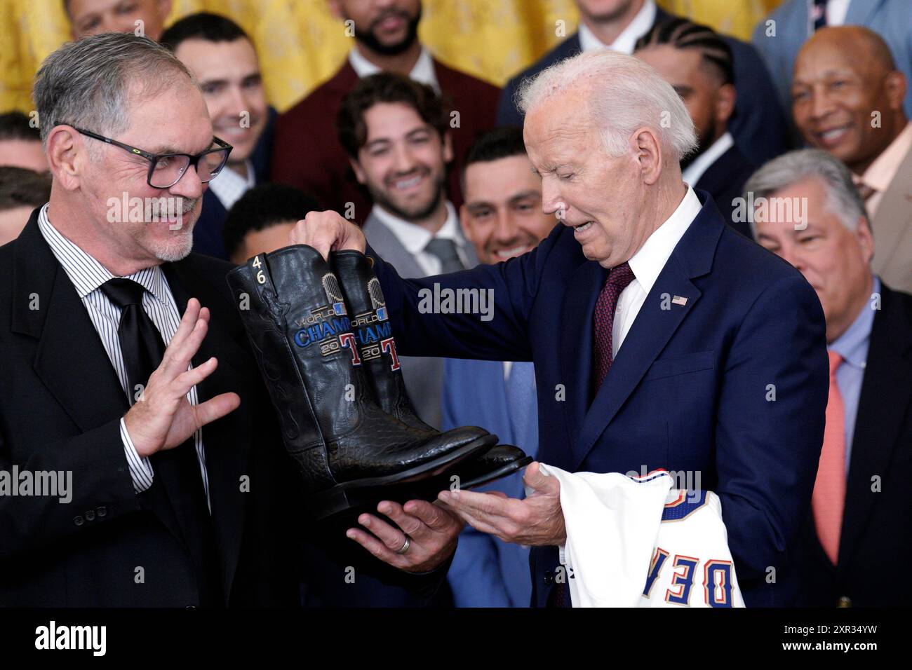 Washington, United States. 08th Aug, 2024. President Joe Biden is ...