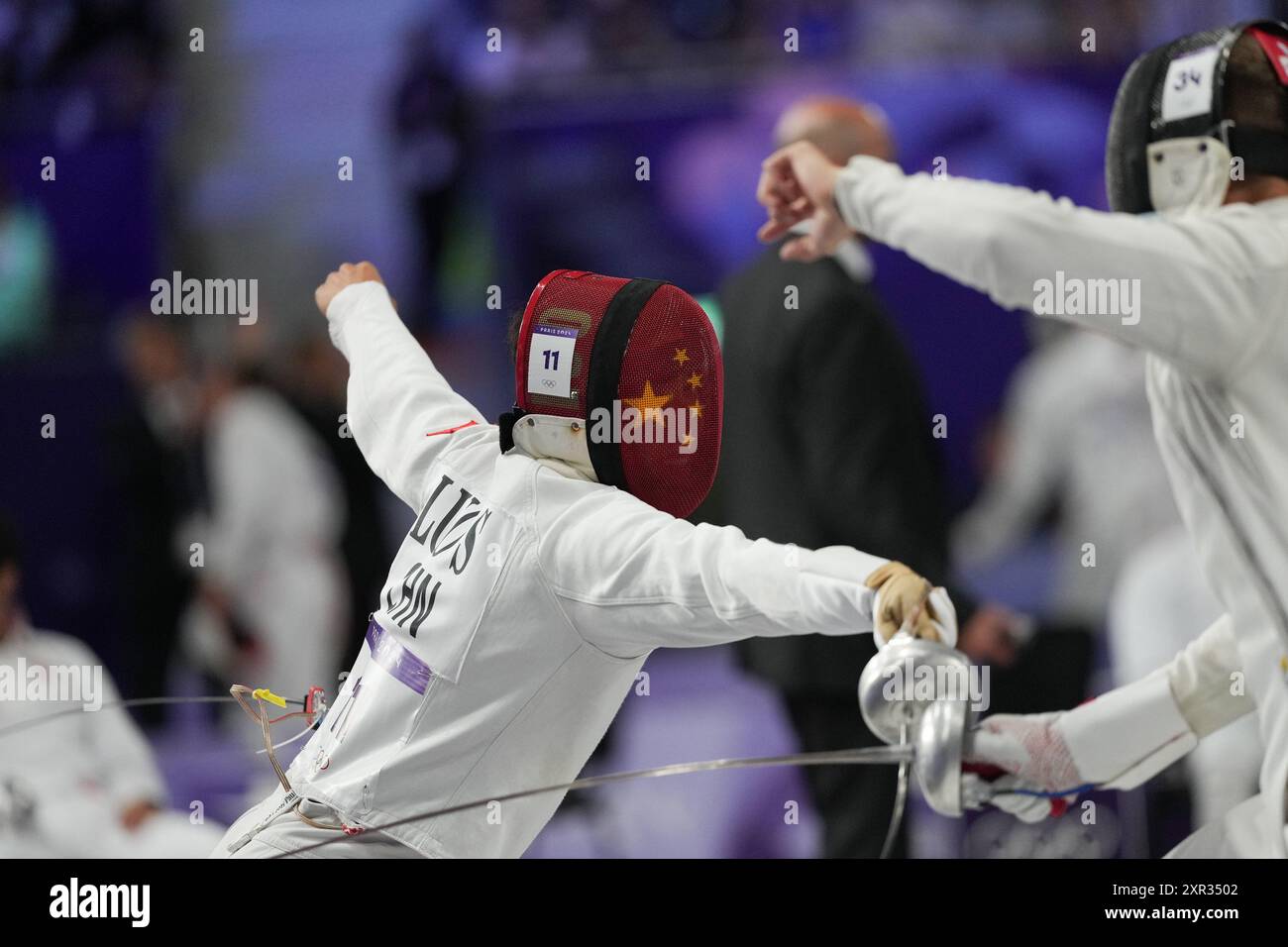 Paris, France. 8th Aug, 2024. Luo Shuai of China competes during the ...