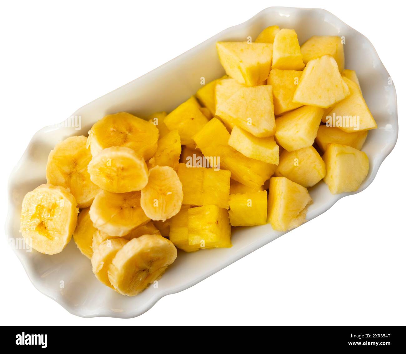 Pineapple pieces fork Cut Out Stock Images & Pictures - Alamy