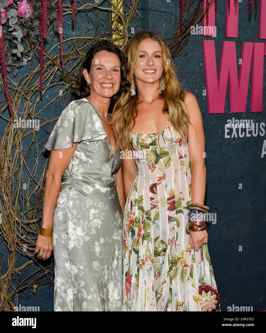 Isabela Ferrer, right, poses with mother at the world premiere of "It ...