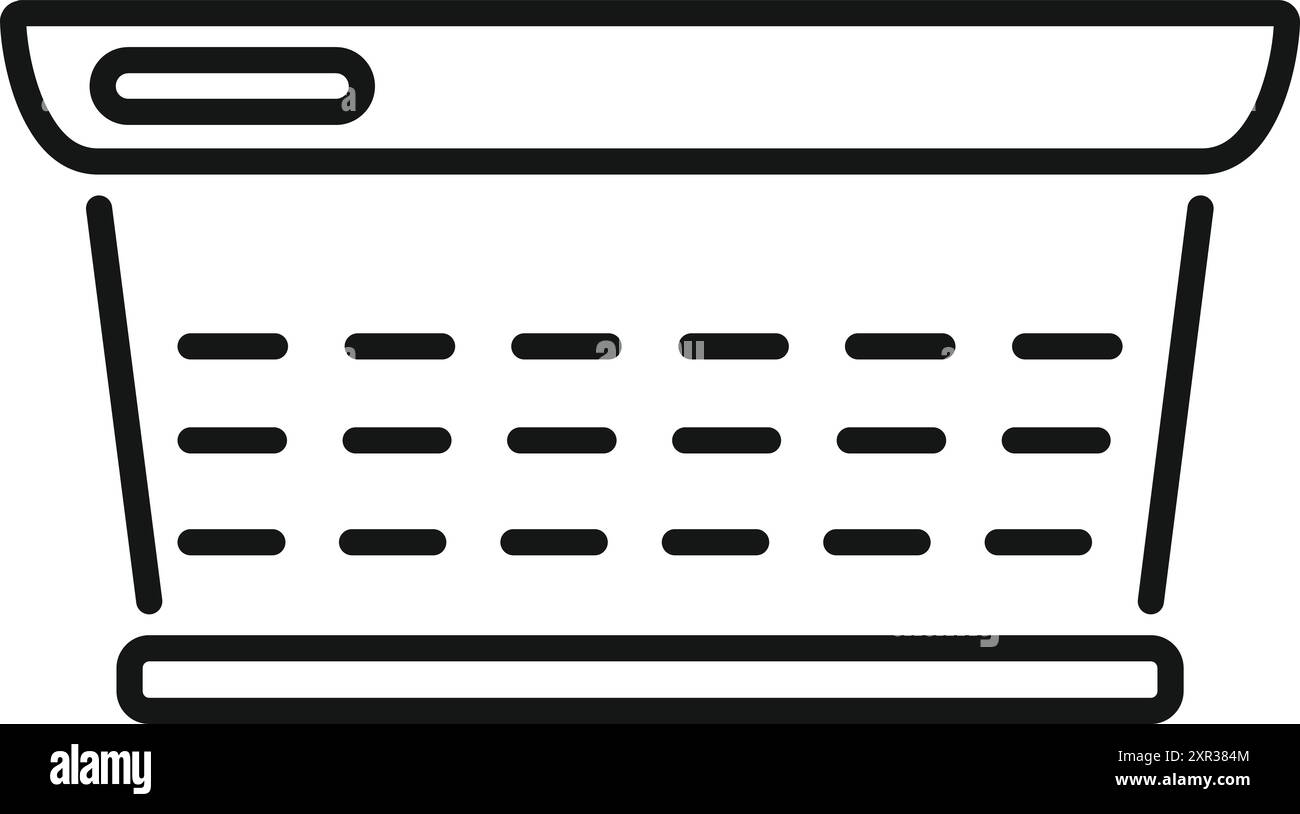 Empty washing machine Stock Vector Images - Alamy