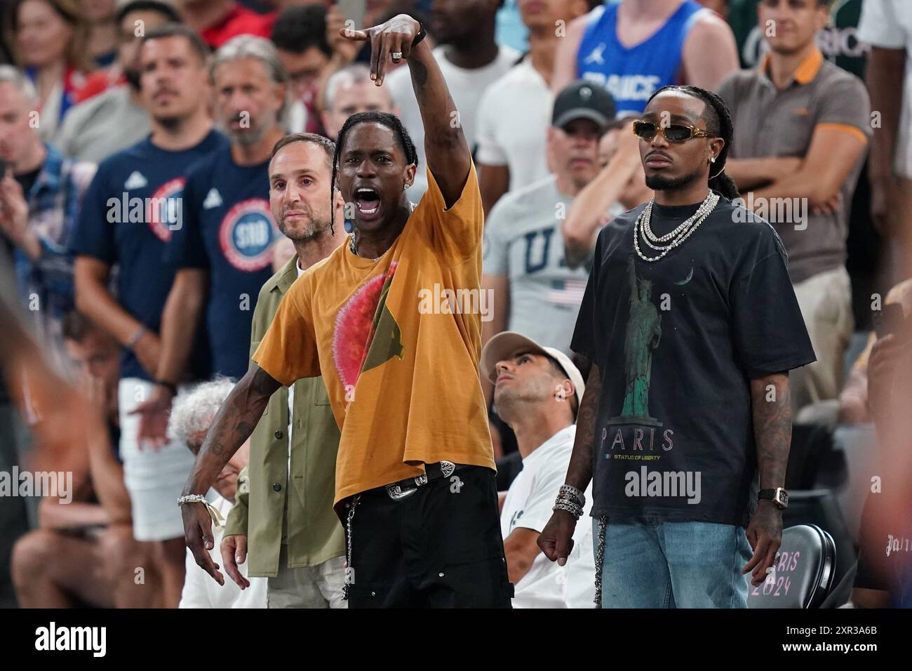 Paris, France. 08th Aug, 2024. Olympics, Paris 2024, basketball, USA ...