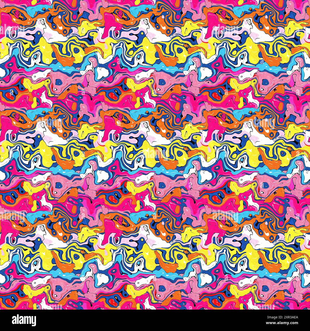 Whimsical ink splodge digital pattern with fun dripping paint effect ...