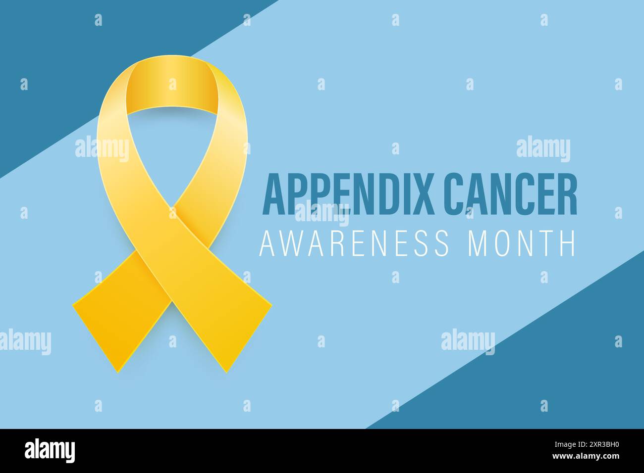 Appendix cancer ribbon hi-res stock photography and images - Alamy