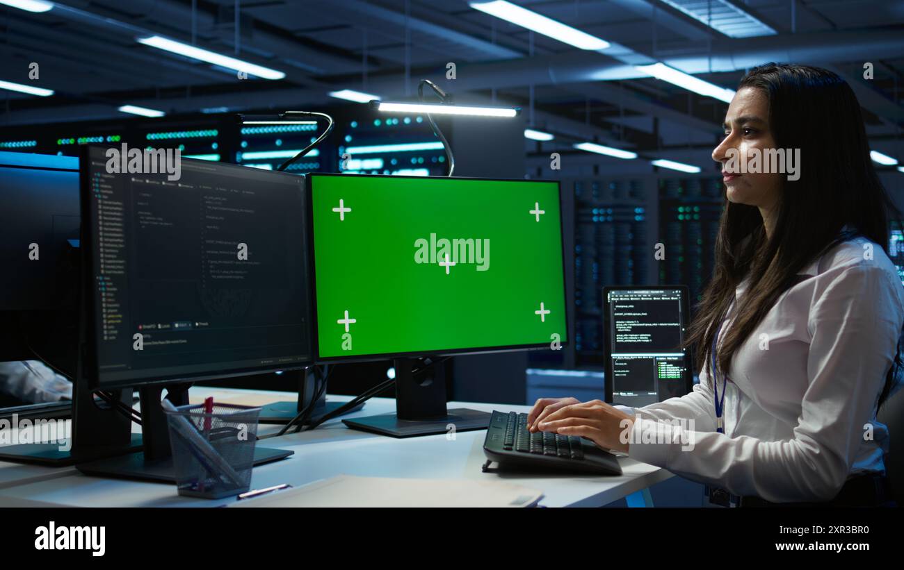 Admin In Data Center Using Mockup Pc To Design Implement And Manage Gear Ensuring Optimal