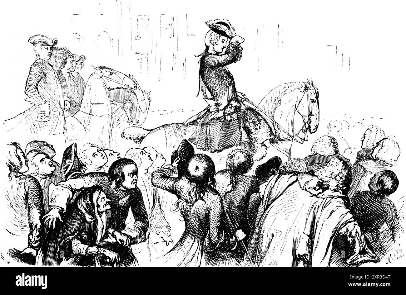 The Prussian King Frederick II the Great arrival in Breslau or Wroclaw ...