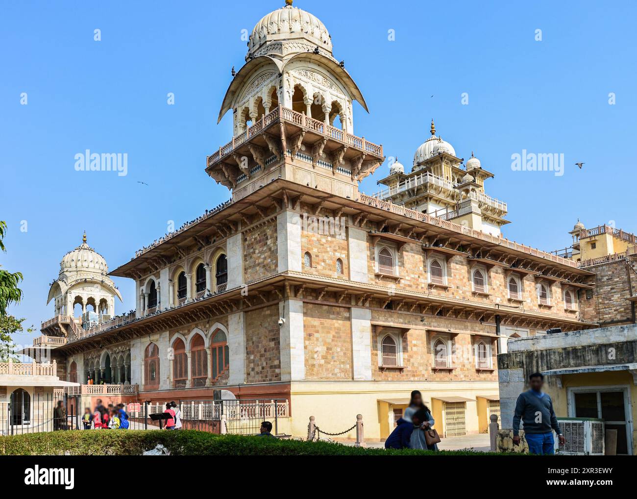 Beautiful architecture of The Albert Hall Museum in Jaipur, India Stock ...