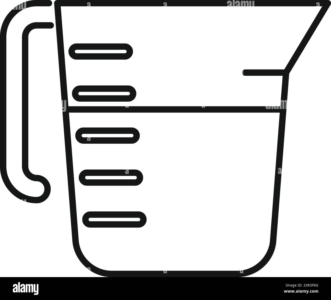 Milliliters measurement Black and White Stock Photos & Images - Alamy