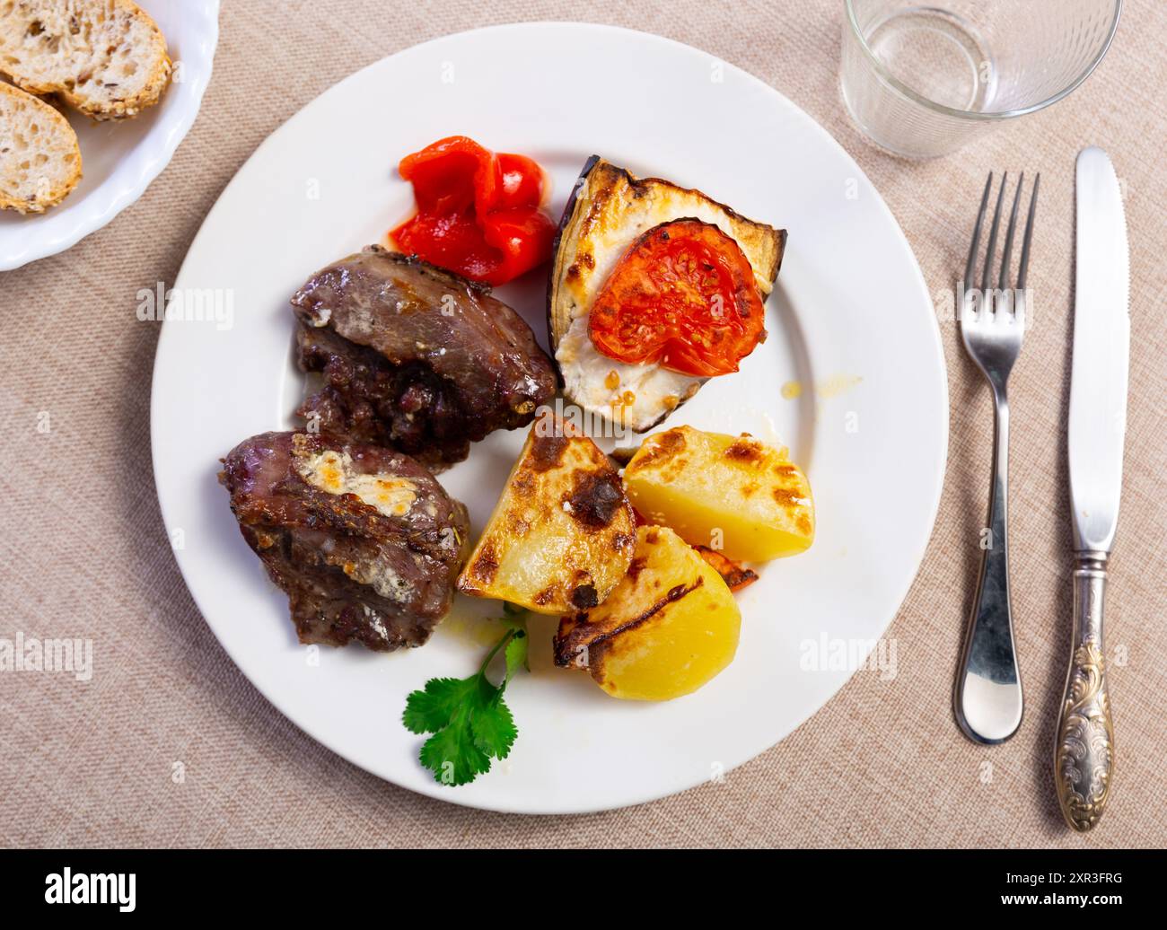 Grilled pork cheeks roasted hi-res stock photography and images - Alamy