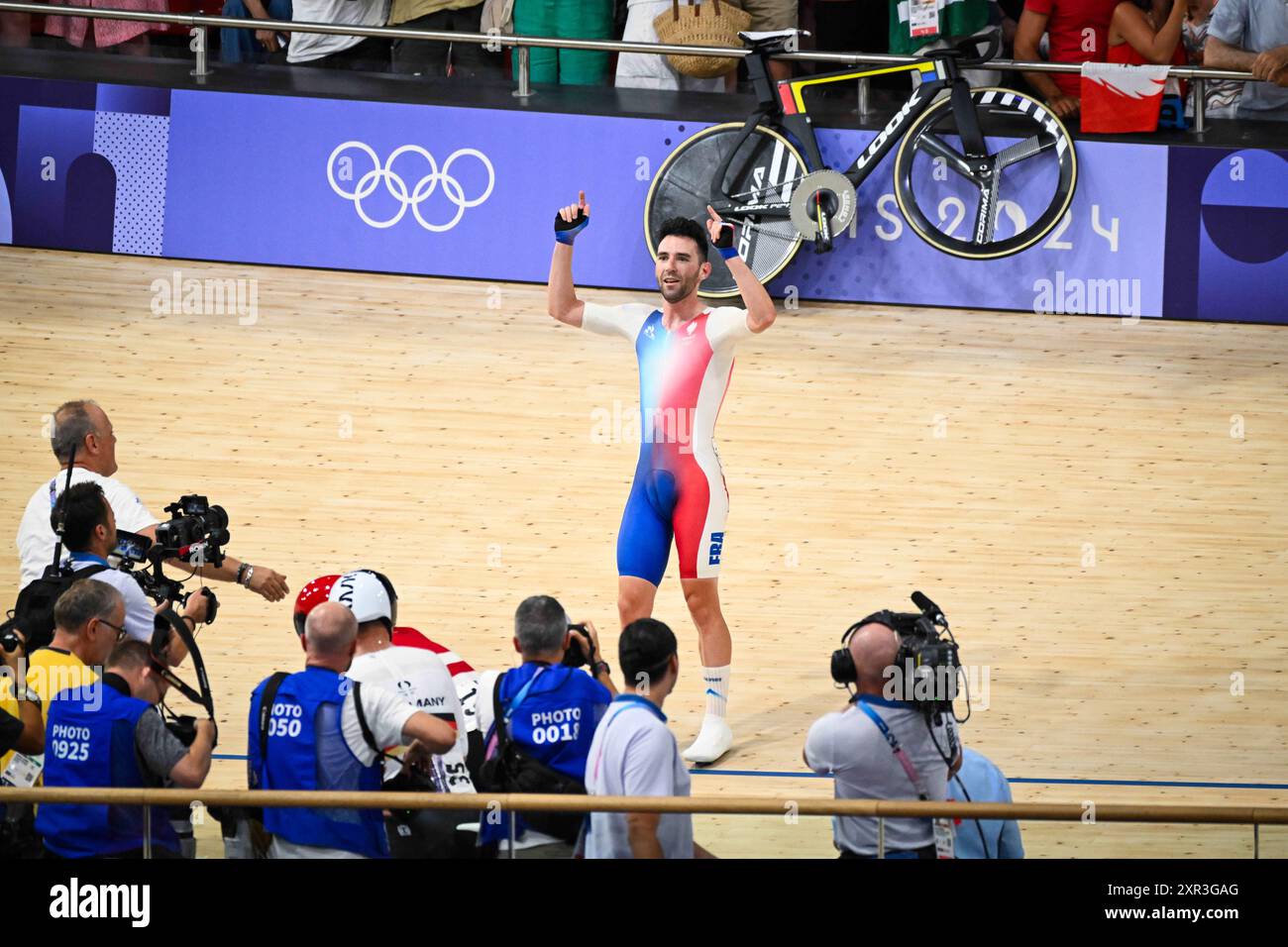 THOMAS Benjamin (FRA ) Gold medal, Cycling Track, Men's Omnium during ...