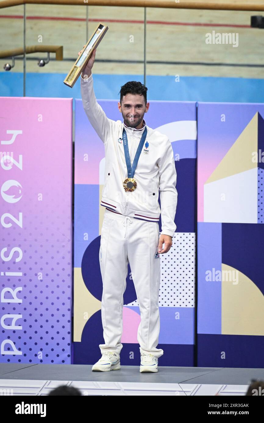 THOMAS Benjamin (FRA ) Gold medal, Cycling Track, Men's Omnium during ...