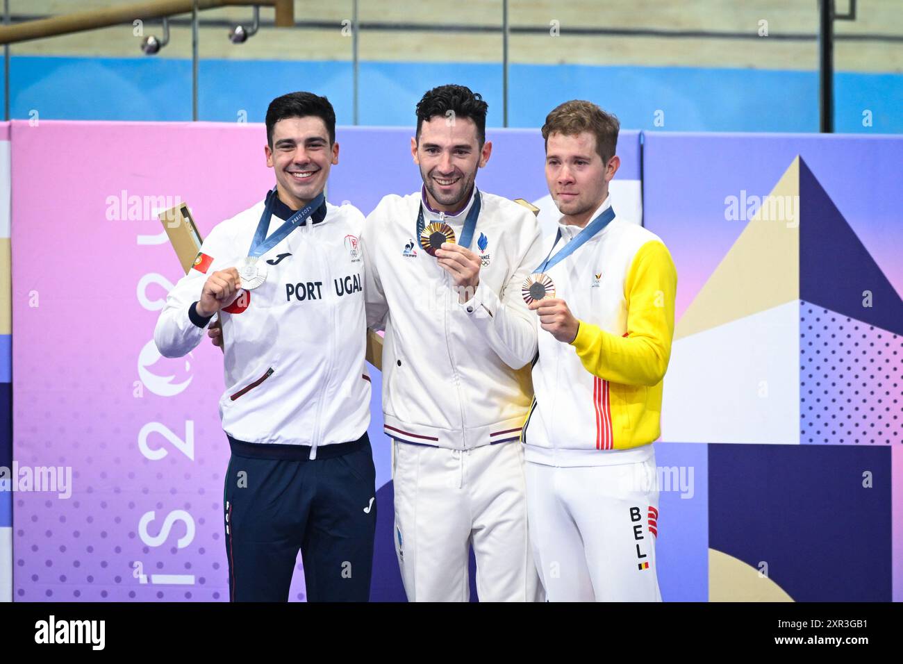 Iuri Leitao ( POR ) Silver medal, THOMAS Benjamin (FRA ) Gold medal ...