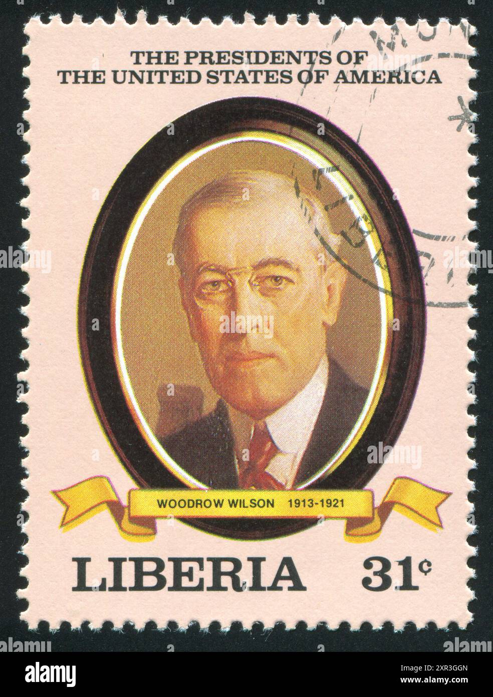 LIBERIA - CIRCA 1982: stamp printed by Liberia, shows President of the ...