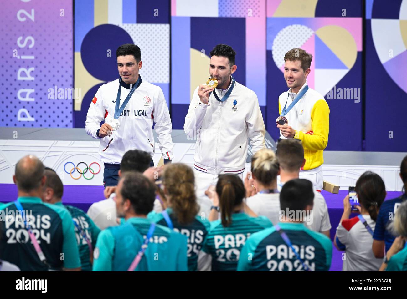 Iuri Leitao ( POR ) Silver medal, THOMAS Benjamin (FRA ) Gold medal ...