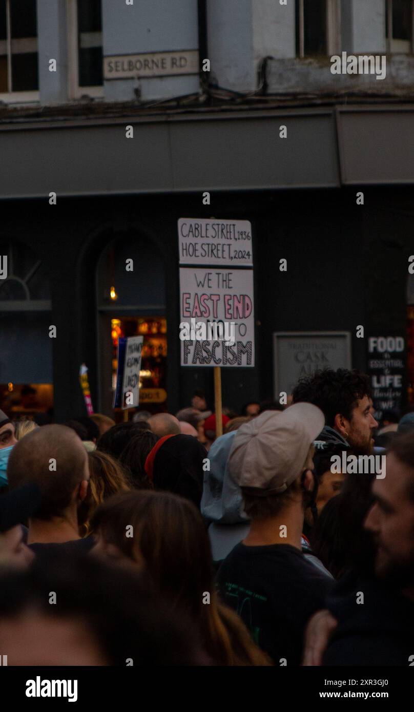 Counter Protest against the far right in Walthamstow, North East London ...
