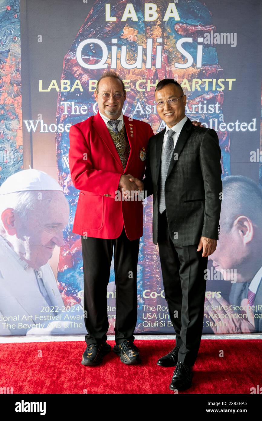 Sir Knight Laurent Khaiat Marquis of Sicily & Qiuli Si Stock Photo - Alamy