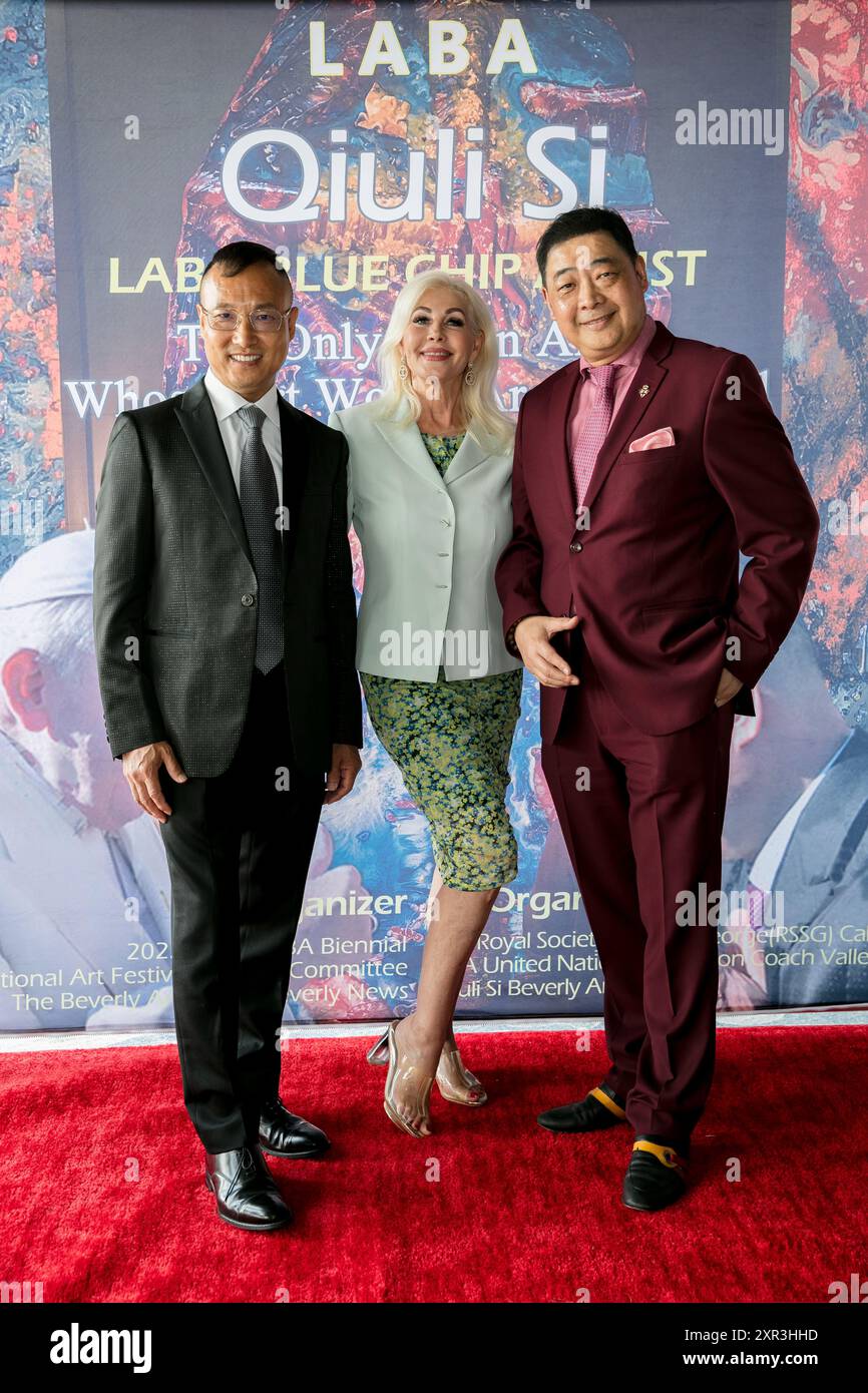 Qiuli Si, Princess Karen Cantrell & Joey Zhou TV Host Stock Photo - Alamy