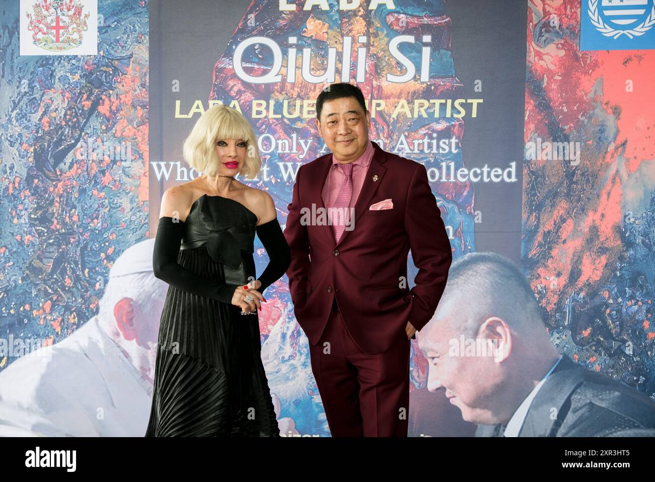 Princess Karen Cantrell & Joey Zhou TV Host Stock Photo - Alamy