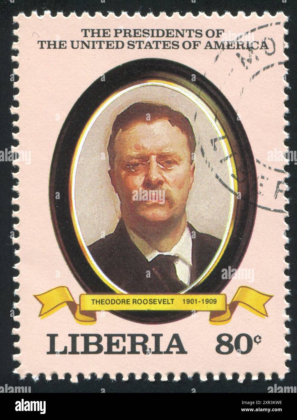 LIBERIA - CIRCA 1982: stamp printed by Liberia, shows President of the ...