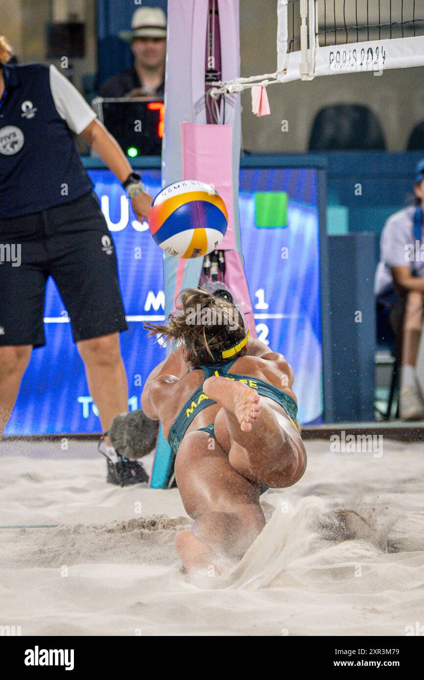 Paris, France. 08th Aug, 2024. Taliqua Clancy of Australia during the ...