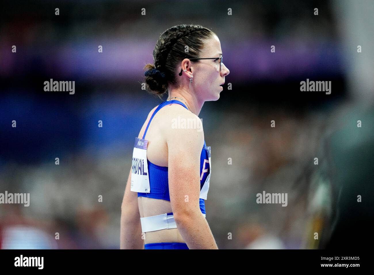 Saint Denis, France. 08th Aug, 2024. Louise MARAVAL of France competes ...