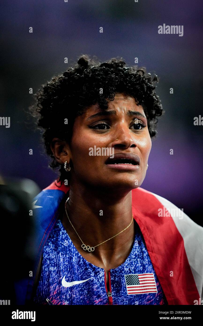Saint Denis, France. 08th Aug, 2024. Silver medalist Anna COCKRELL of ...