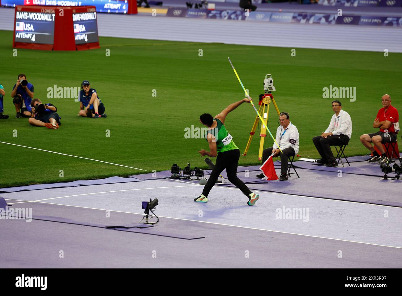 NADEEM Arshad of Pakistan Men's Javelin Throw Final, during the Olympic ...