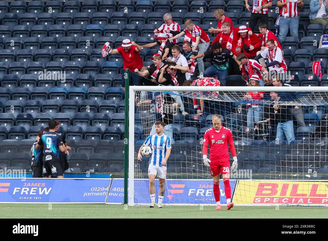 Kilmarnock, UK. 08th Aug, 2024. Kilmarnock FC played Tromso IL at Rugby ...