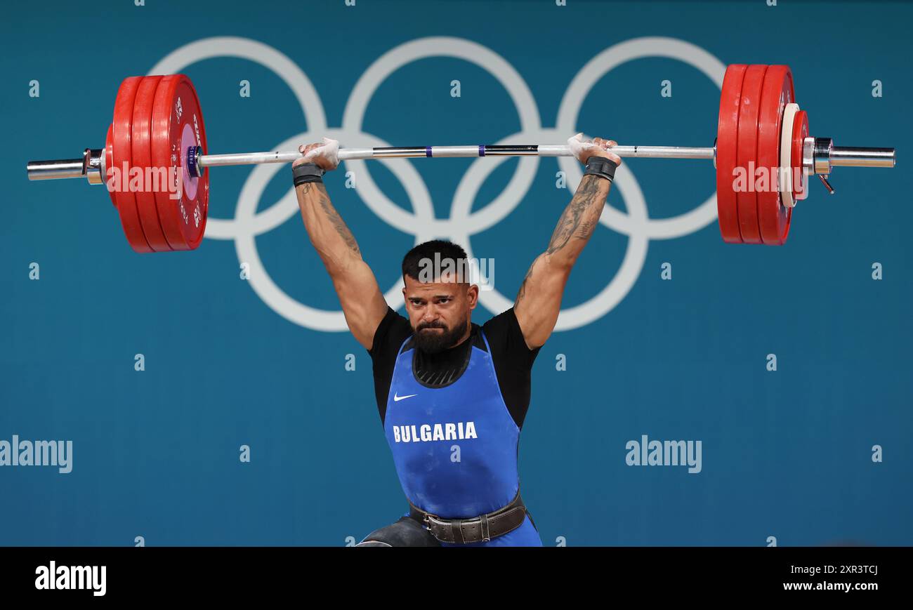 Paris, France. 8th Aug, 2024. Bozhidar Dimitrov Andreev of Bulgaria ...