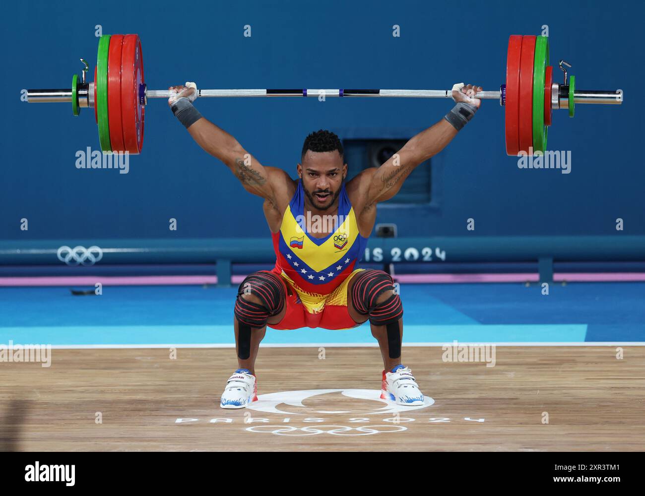 Paris, France. 8th Aug, 2024. Julio Mayora Pernia of Venezuela competes ...