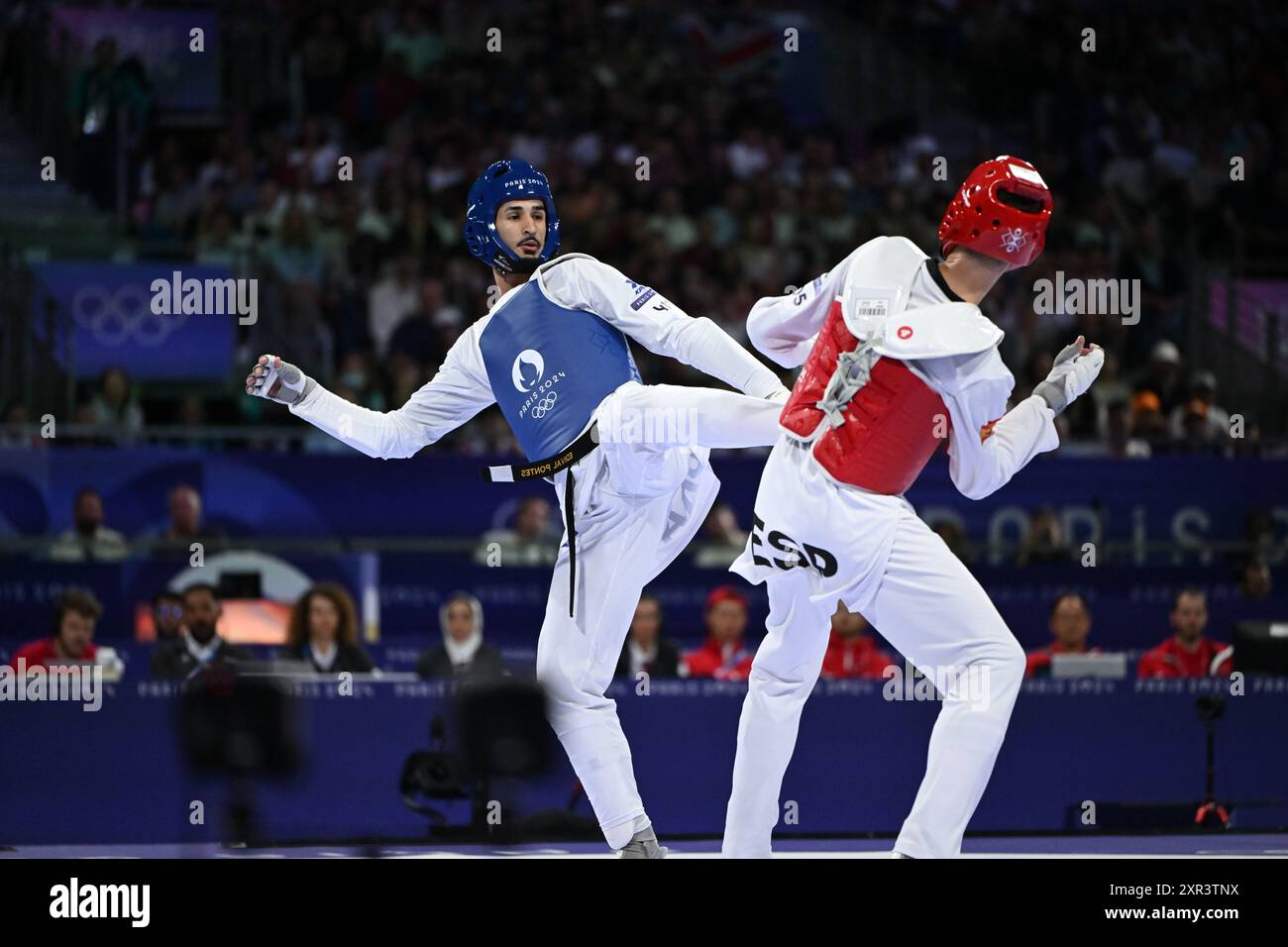 PARIS - FRANCE August 08, 2024 - Paris 2024 Olympic Games Taekwondo ...