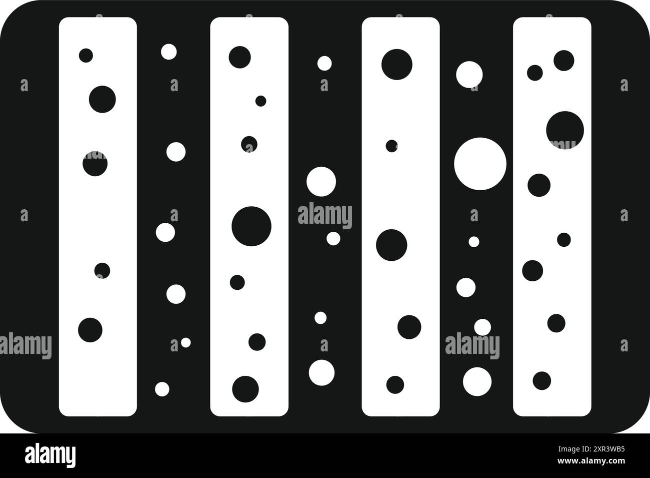Simple icon representing a server rack processing big data with ...
