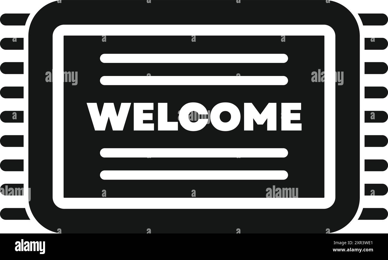 Welcome Mat Clipart Black And White