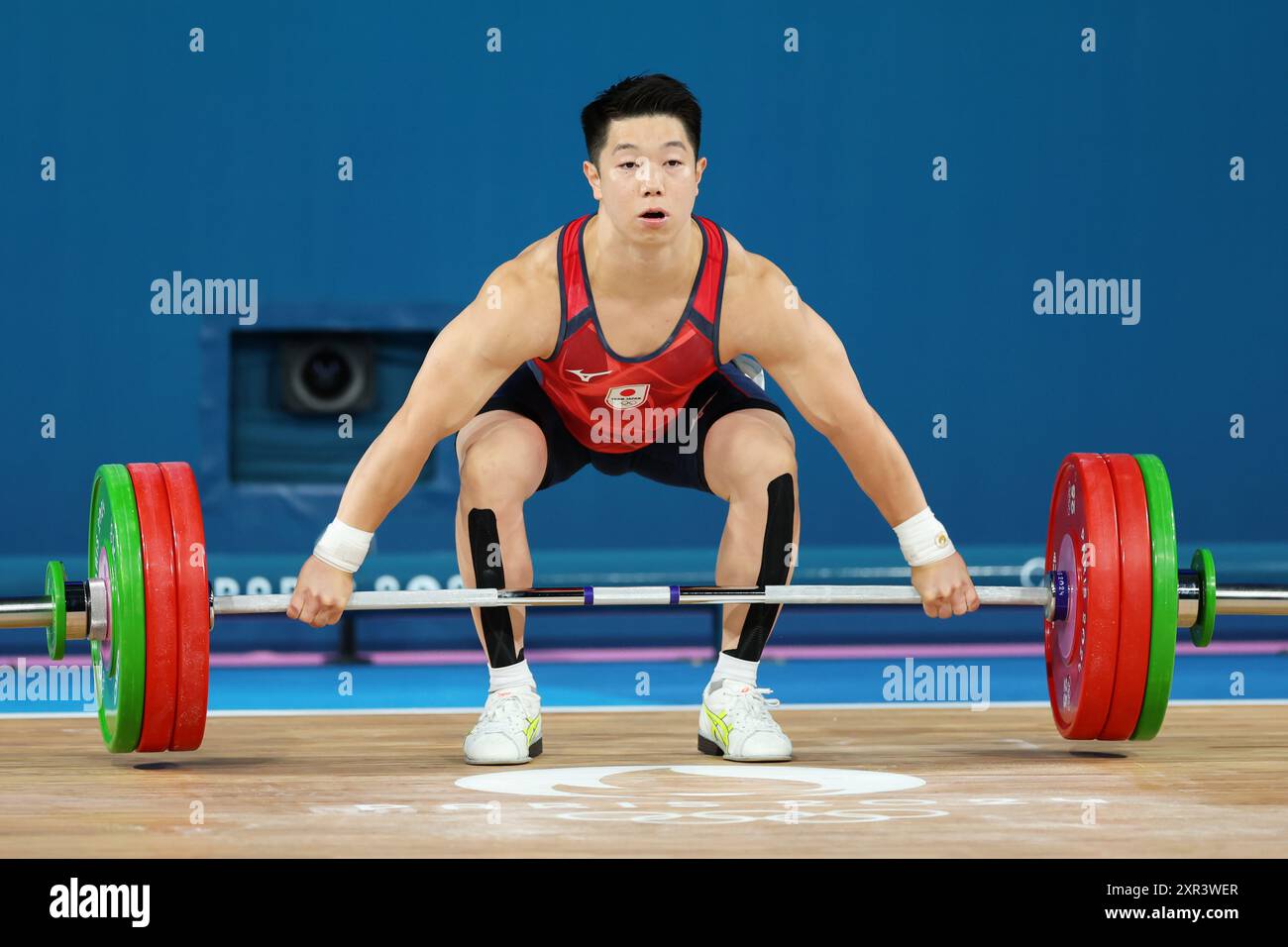 Paris, France. 8th Aug, 2024. Masanori Miyamoto (JPN) Weightlifting : Men's 73kg during the ...
