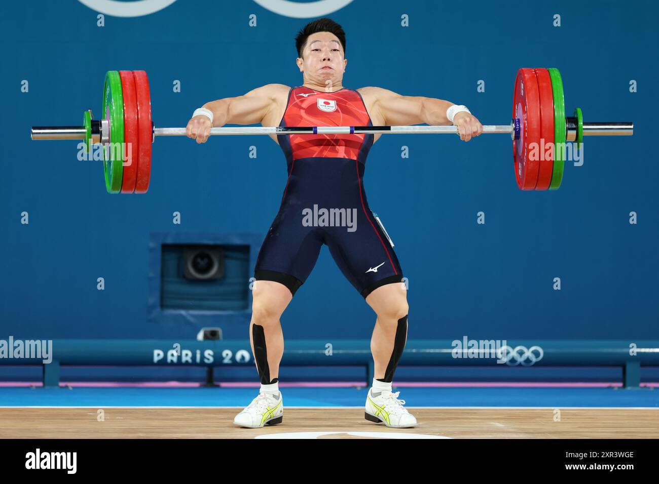 Paris, France. 8th Aug, 2024. Masanori Miyamoto (JPN) Weightlifting : Men's 73kg during the ...