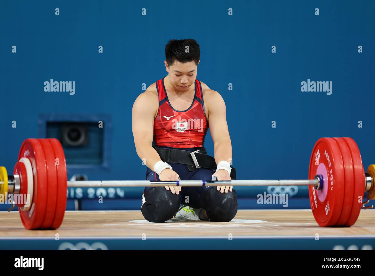 Paris, France. 8th Aug, 2024. Masanori Miyamoto (JPN) Weightlifting : Men's 73kg during the ...