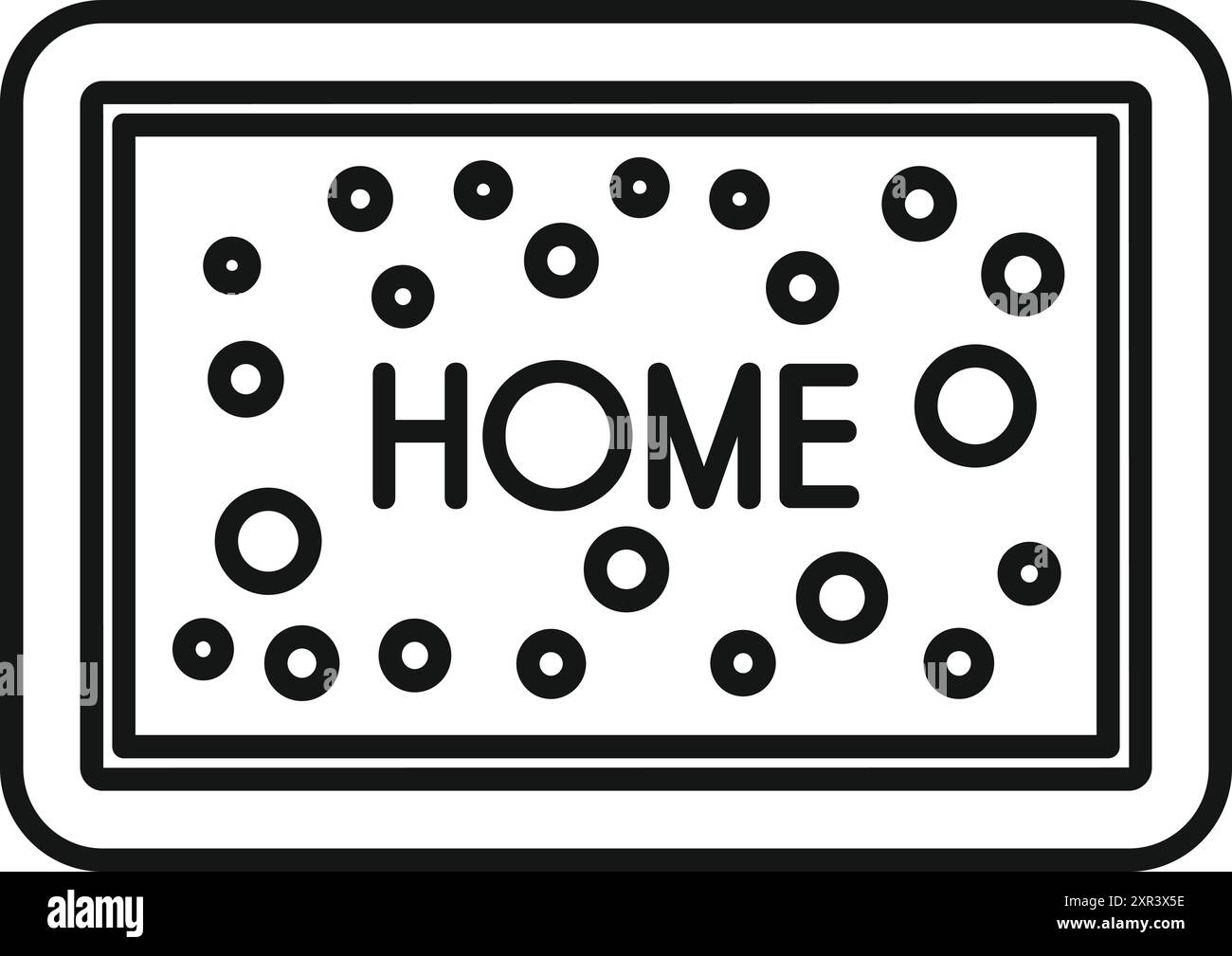 Home sweet home sign indicating place of comfort and belonging Stock ...