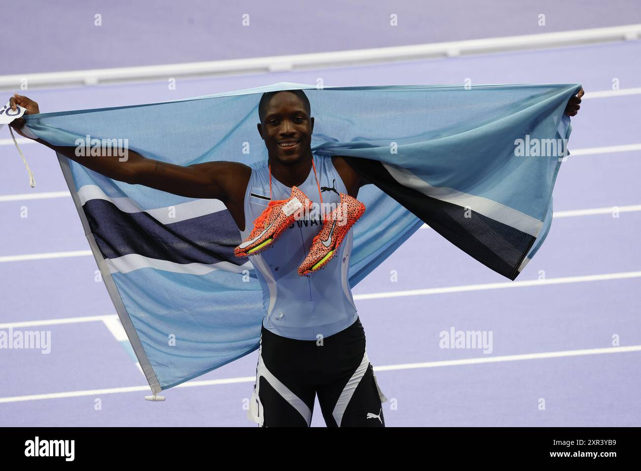 TEBOGO Letsile of Botswana, B Athletics Men's 200m Final during the ...