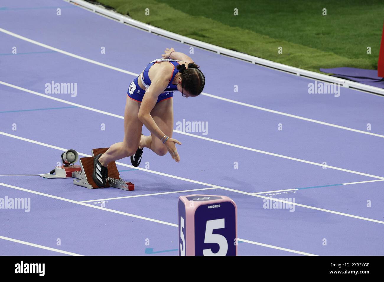 MARAVAL Louise of France Athletics Women's 400m Hurdles Final during ...