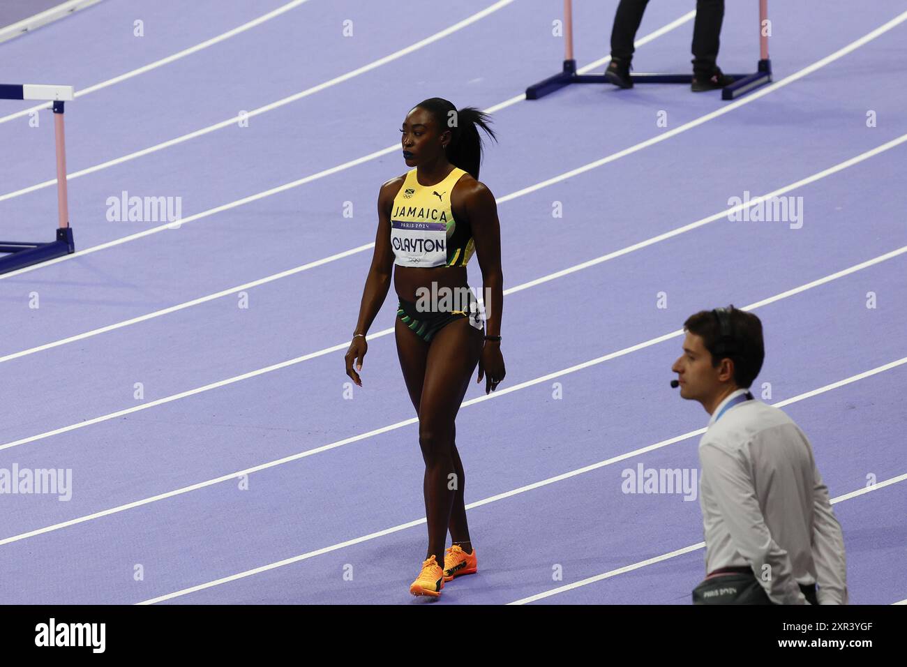 CLAYTON Rushell of Jamaica Athletics Women's 400m Hurdles Final during ...