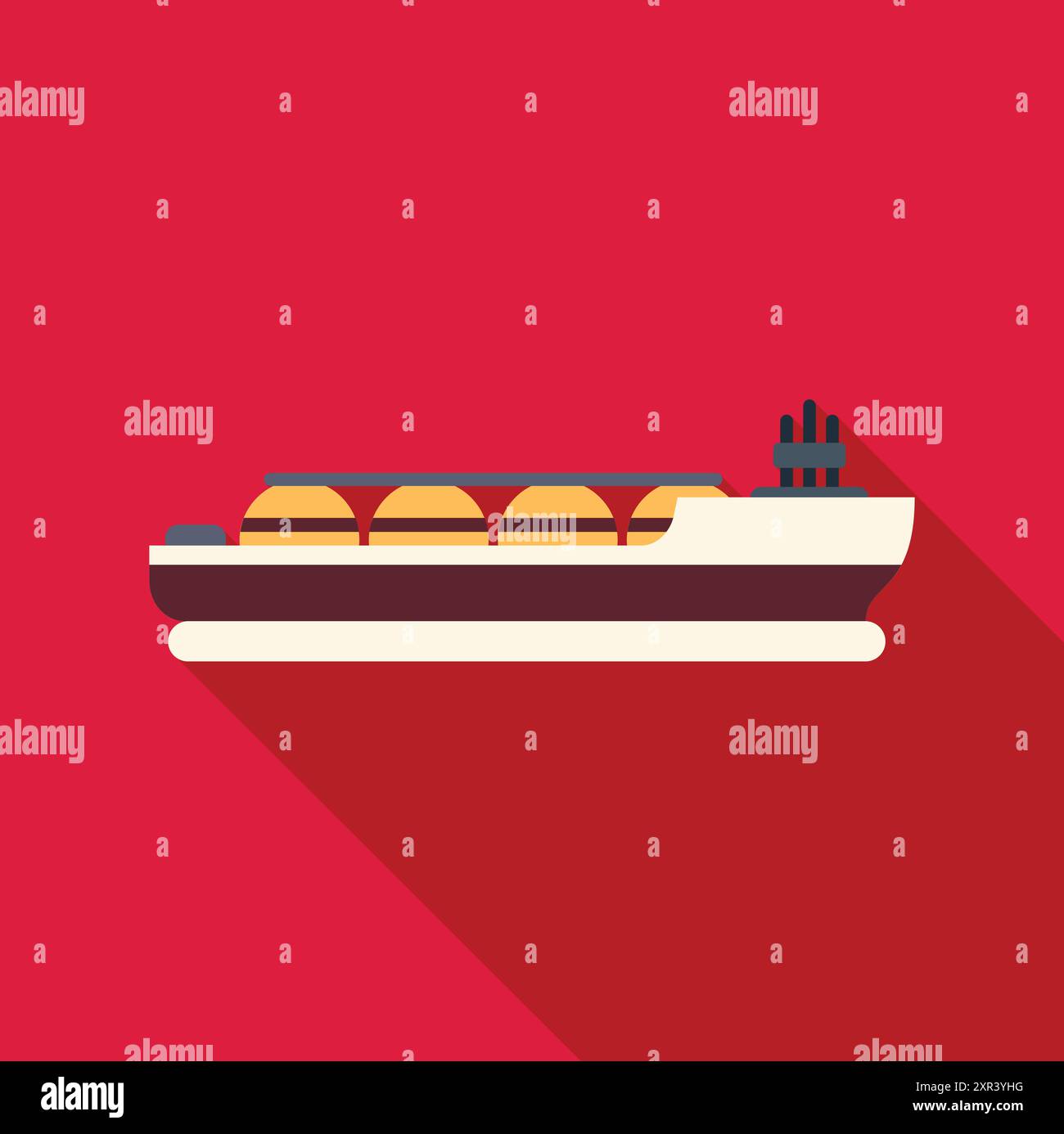 Lng tanker ship transporting cargo across ocean for energy industry ...