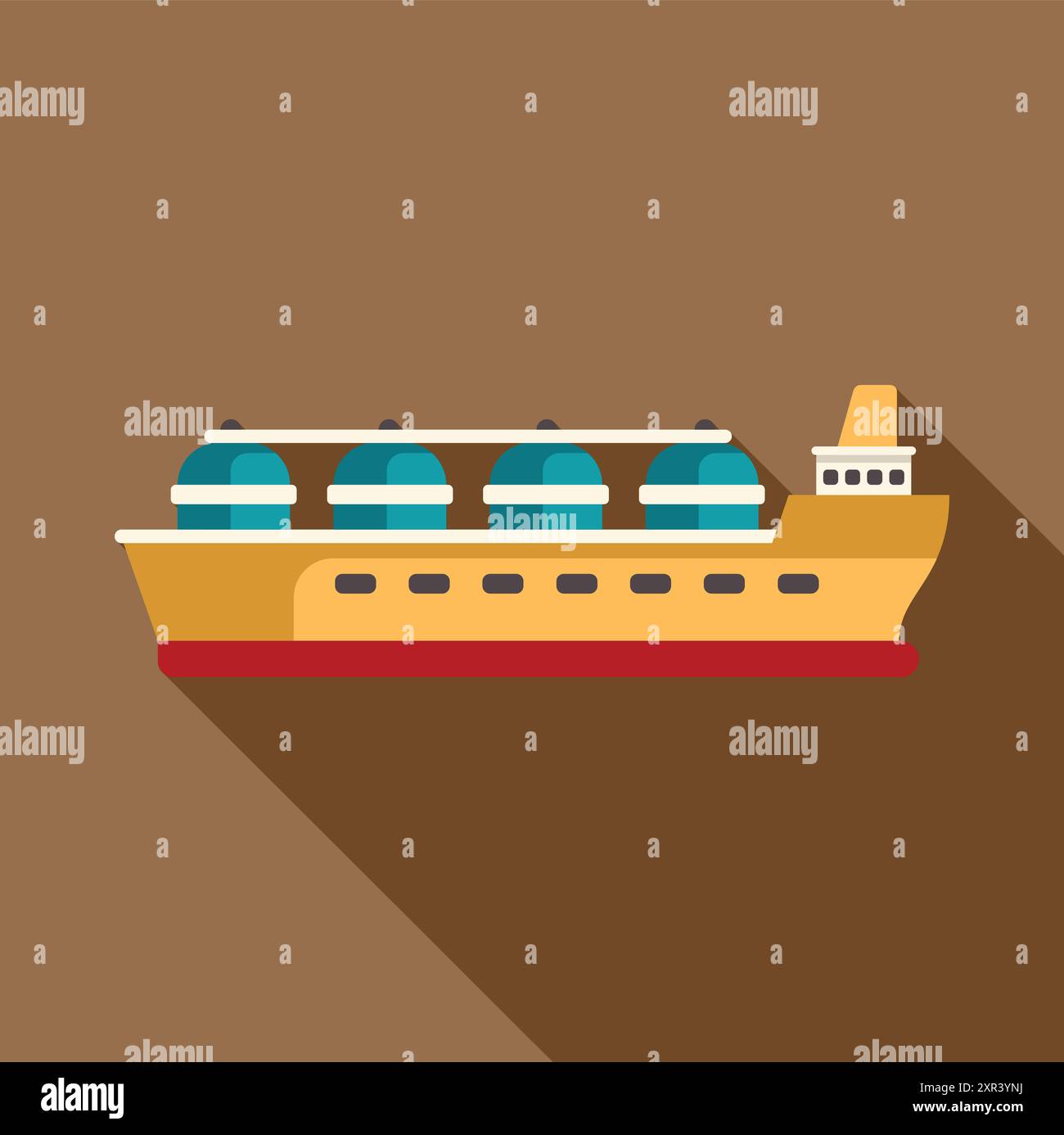 Lng tanker transporting natural gas in spherical tanks Stock Vector ...