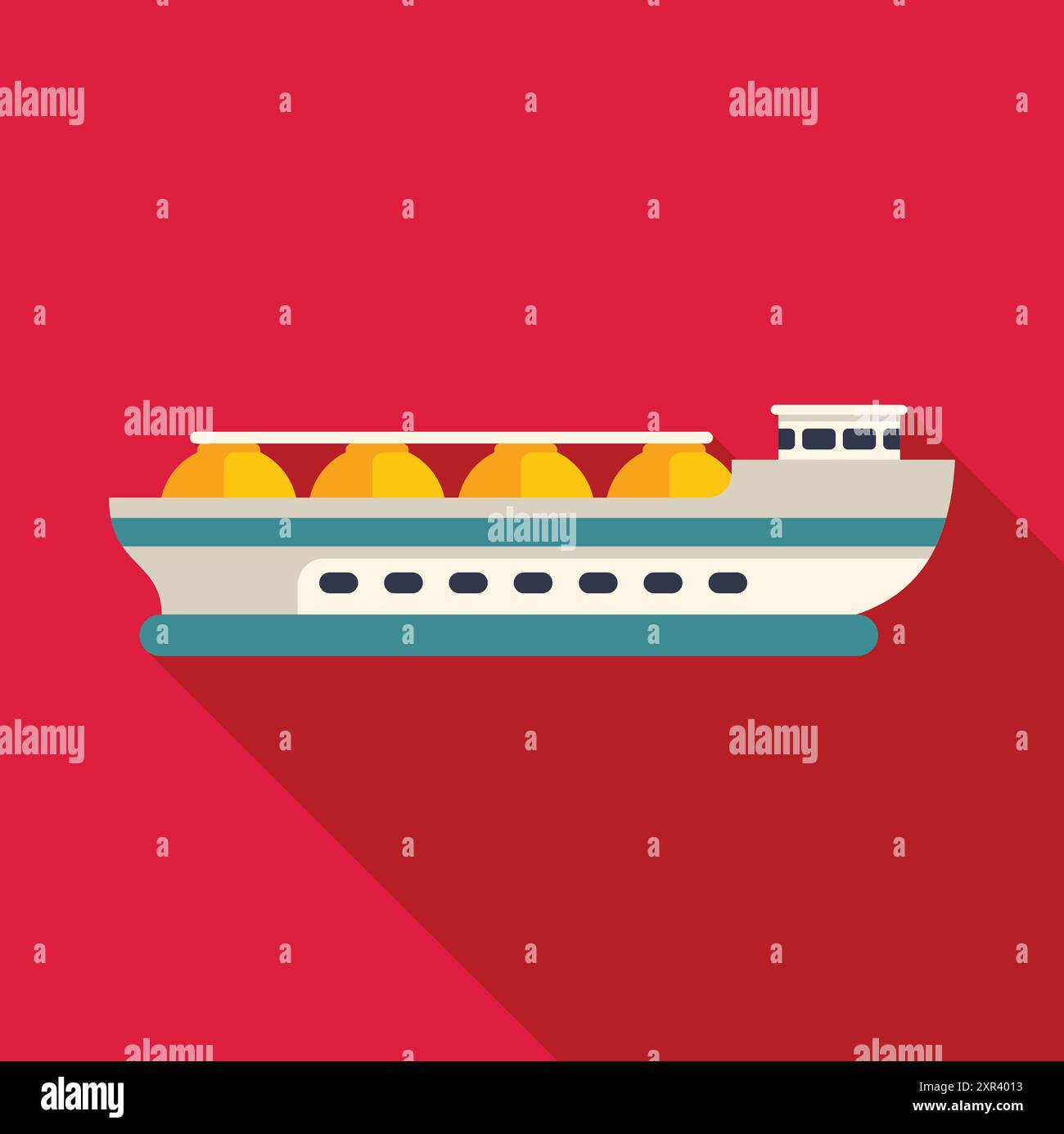 Gas carrier ship sailing in the ocean delivering liquefied natural gas ...