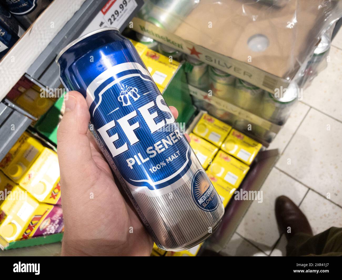 Turkish supermarket beer hi-res stock photography and images - Alamy