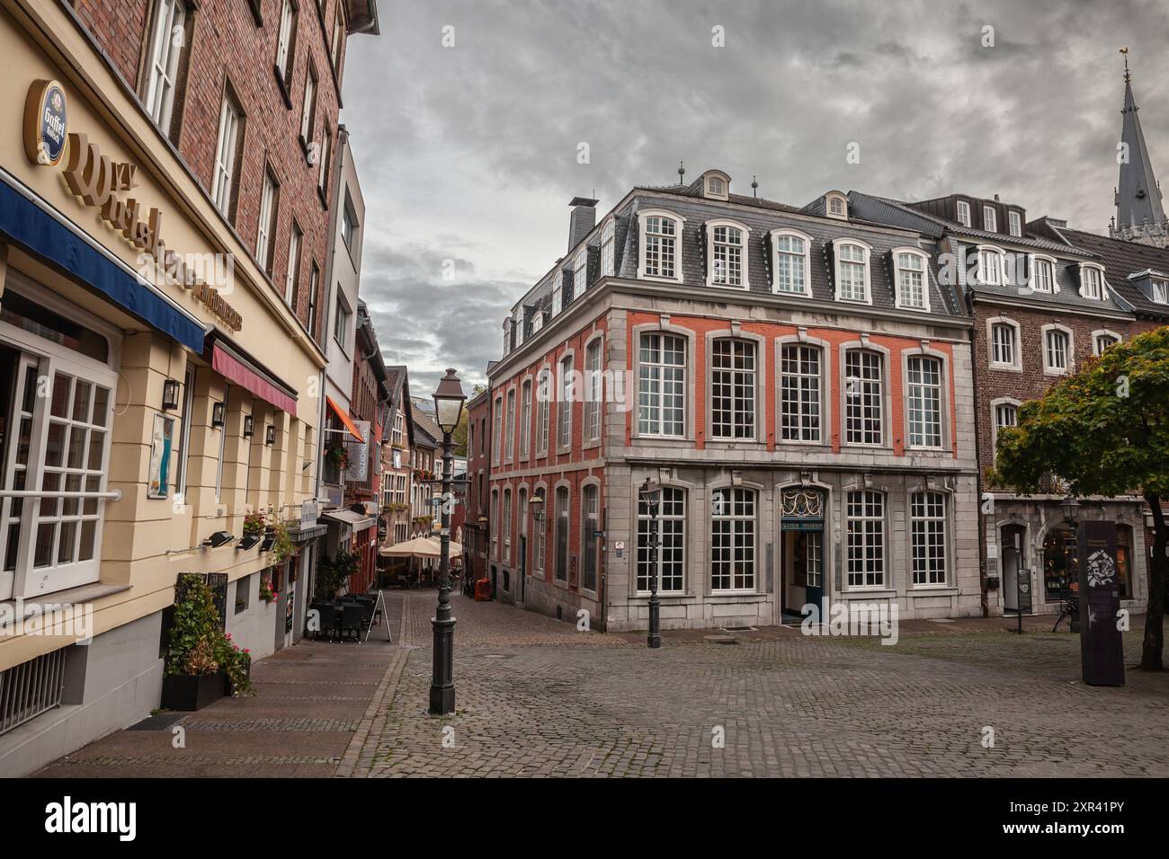 Picture of a typical pedestrian street of a German city center in ...