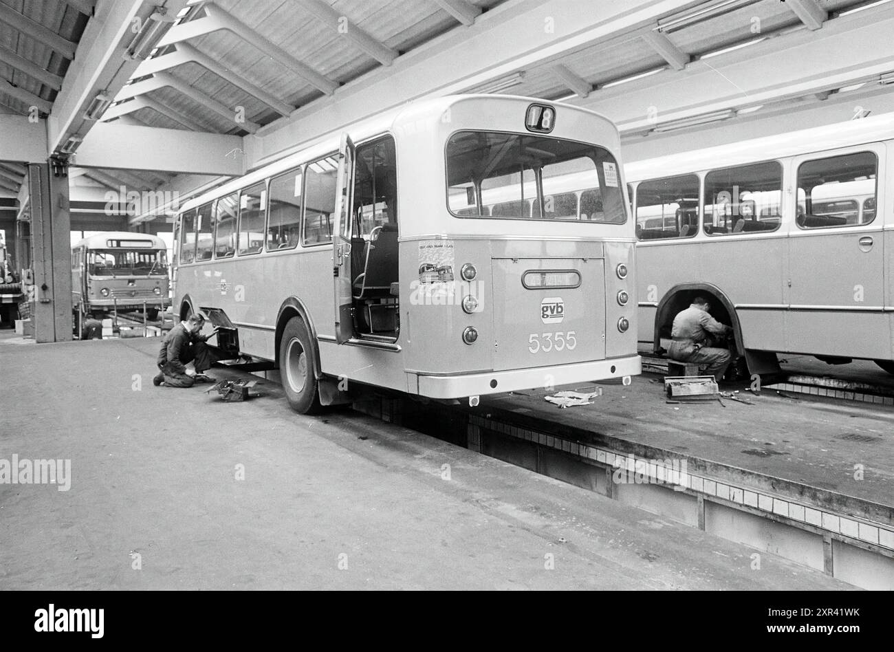 NZH bus 5355 in Haarlem for major maintenance., Haarlem, Leidsevaart ...